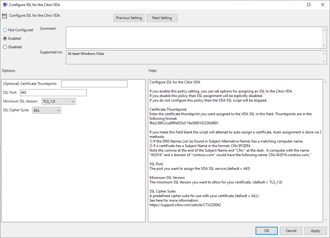 ADMX: Trigger Enable-VdaSSL.ps1 during personalization · Issue #107 · EUCweb/BIS-F · GitHub