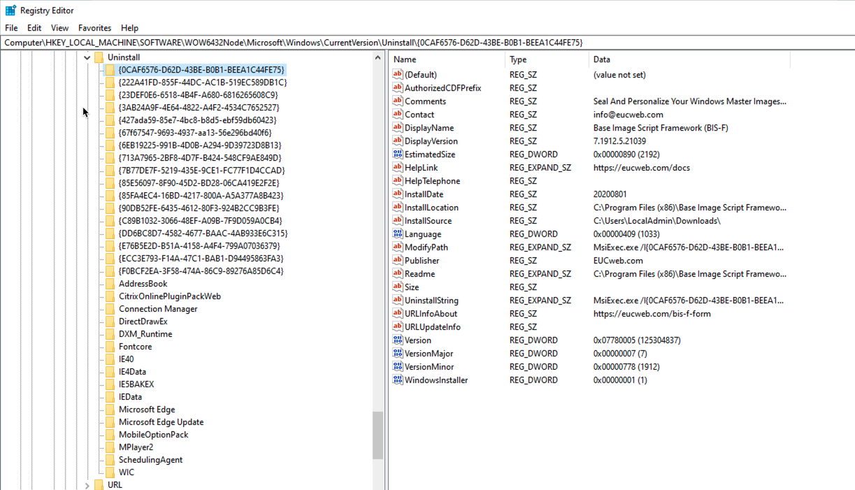 MSI installer creates two entries under the Uninstall key · Issue #255 ...