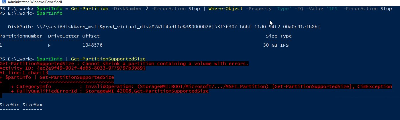 Cannot get partition information · Issue #22 · FSLogix/Invoke ...