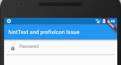 Alignment Issue when hintText and prefixIcon used in TextField · Issue #22471 · flutter/flutter ...