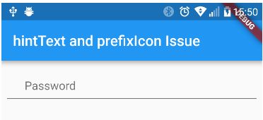 Alignment Issue when hintText and prefixIcon used in TextField · Issue #22471 · flutter/flutter ...