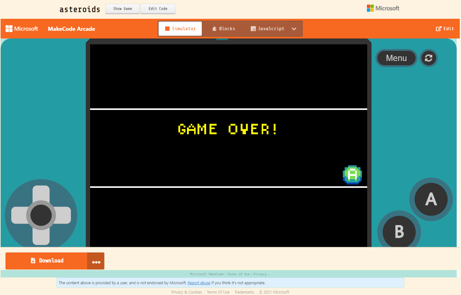 Simulator view in share page embedded editor CSS is off · Issue #4138 · microsoft/pxt-arcade ...
