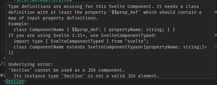 Incorrect type generation for components without script tag · Issue #1112 · sveltejs/language ...