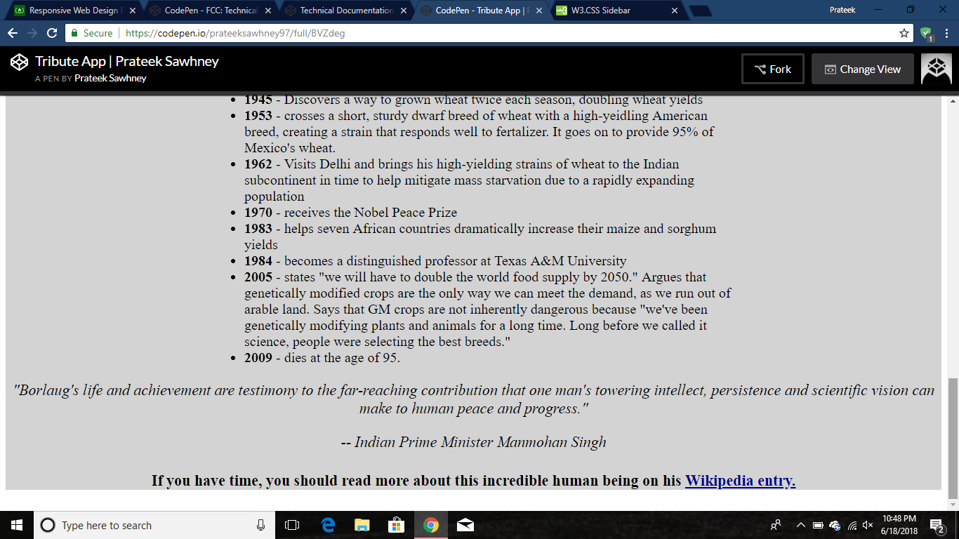 GitHub - prateeksawhney97/Tribute-App-Prateek-Sawhney: Responsive Web Design Projects - A ...