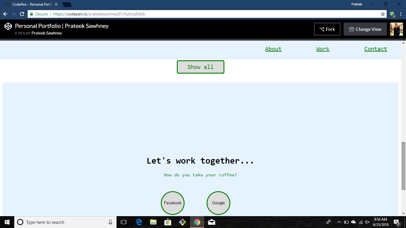 GitHub - prateeksawhney97/Personal-Portfolio-FreeCodeCamp: Responsive Web Design Projects ...