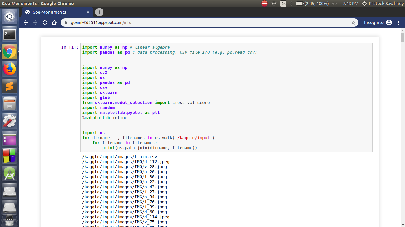 Github Prateeksawhney97flask Application For Goa Monuments Prediction A Flask Application
