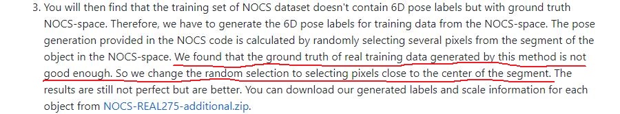 NOCS-REAL275的 GT位姿准确吗? · Issue #3 · densechen/CASS · GitHub