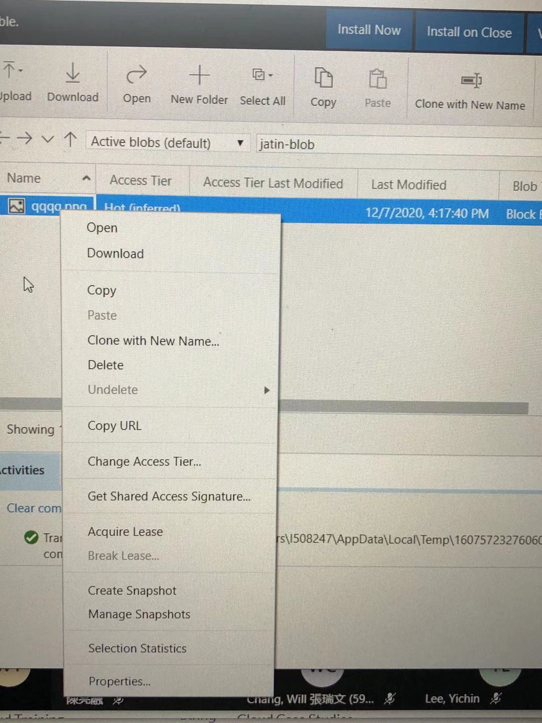 Unable to create SAS token on storage explorer for objects · Issue ...