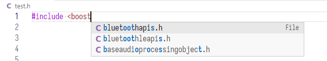 auto commit top suggestion when slash key (/) is pressed at #include ...