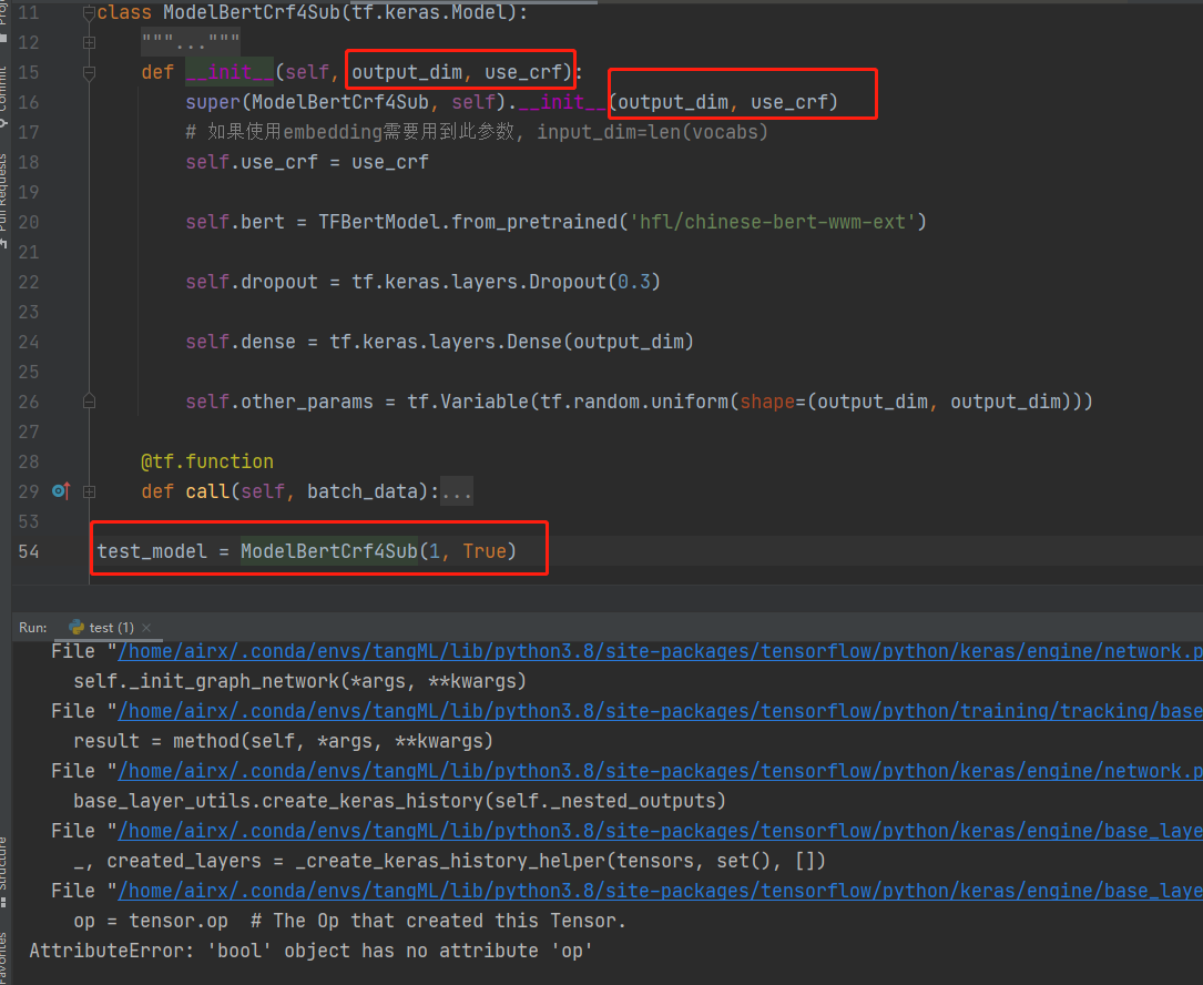 Error initializing parameters when inheriting from tf.keras.model！！！！ · Issue #51447 ...