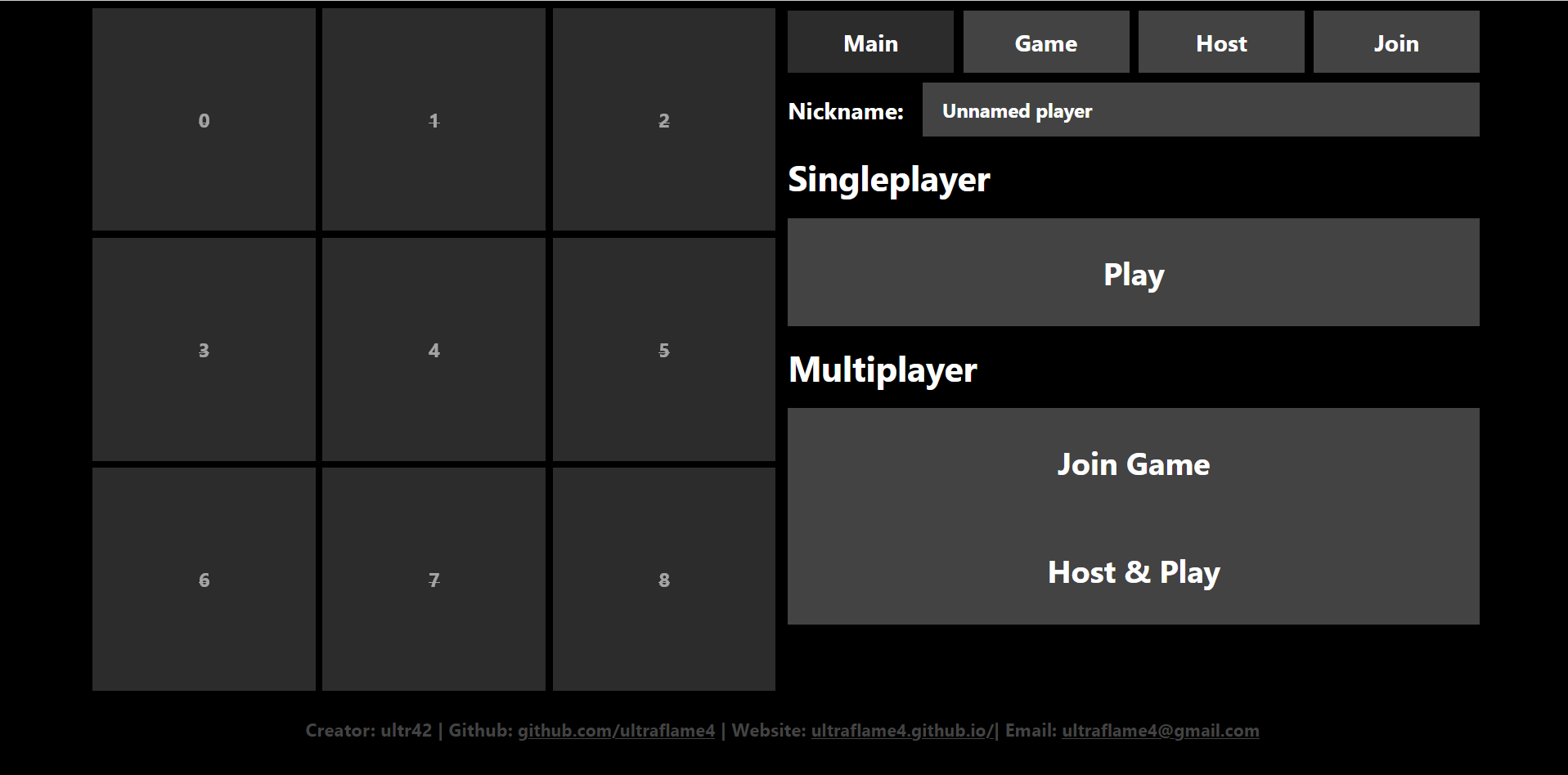 GitHub - ultraflame4/OnlineTicTacToe: A Multiplayer TicTacToe Game