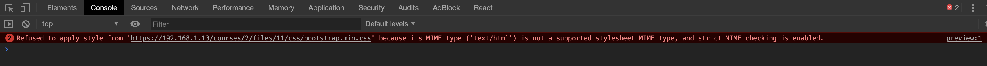 iFrame not loading css files MIME Type problem · Issue #1443 · instructure/canvas-lms · GitHub