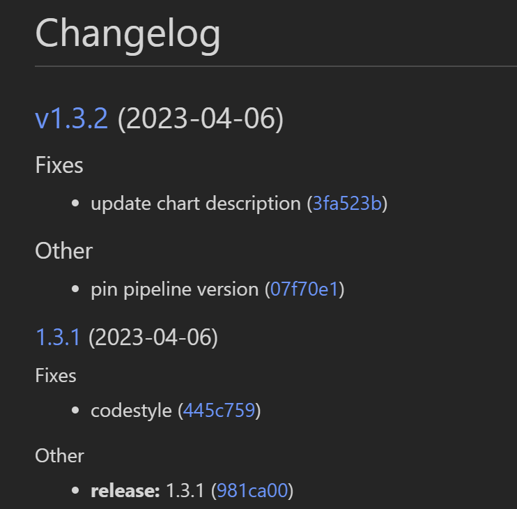 Changelog generator should respect the `--prefix` flag when using the version as "unreleased ...