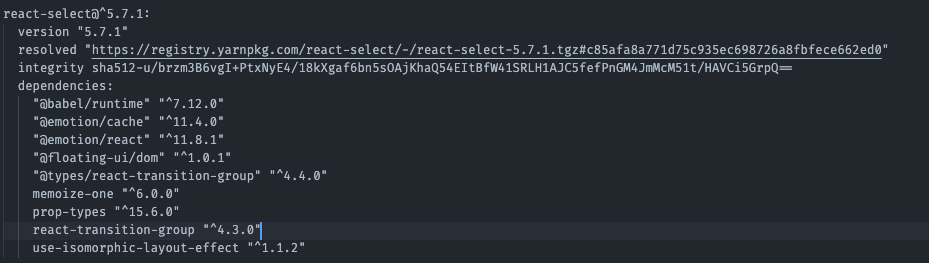 Emotion React Version · Issue 5658 · Jedwatson React Select · Github