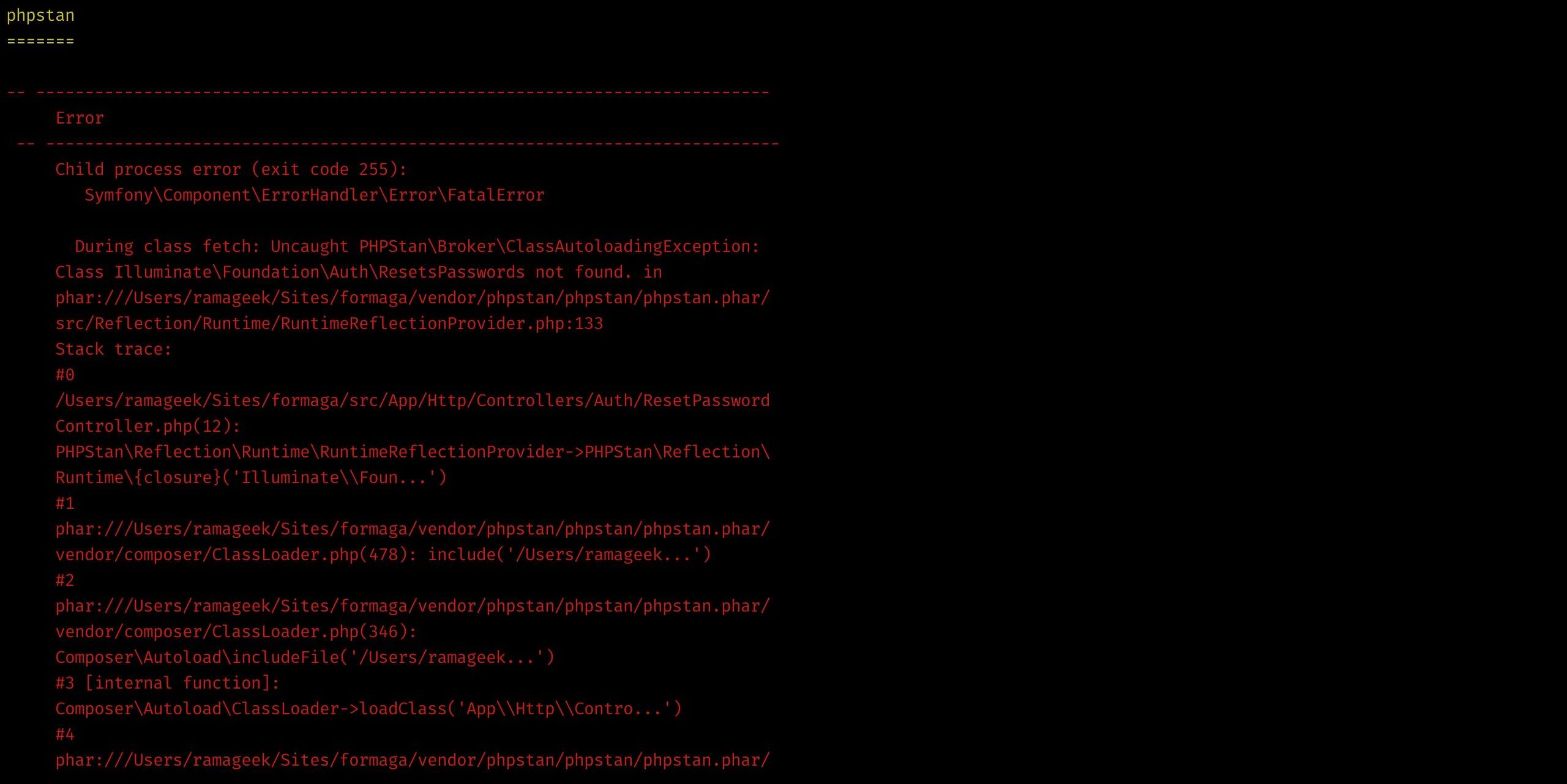 phpstan ResetsPasswords not found · Issue #105 · laravolt/laravolt · GitHub