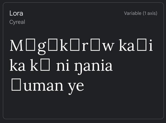 Fontsource font preview display page allows font substitution · Issue #793 · fontsource ...