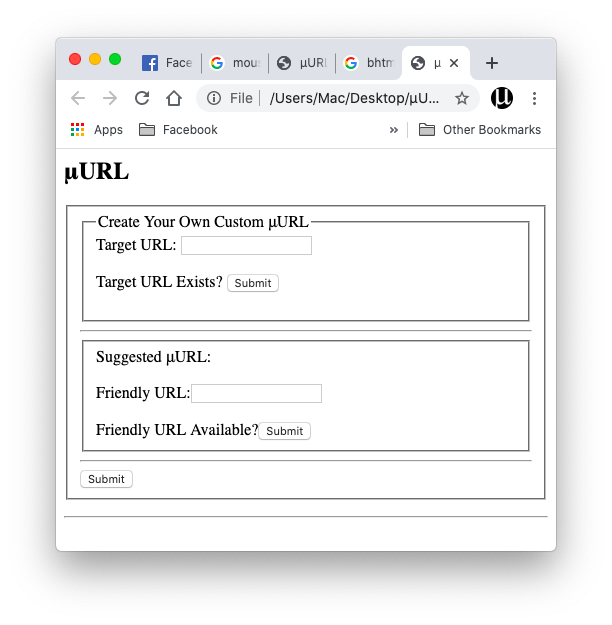 GitHub - jeremy-donson/microURLs
