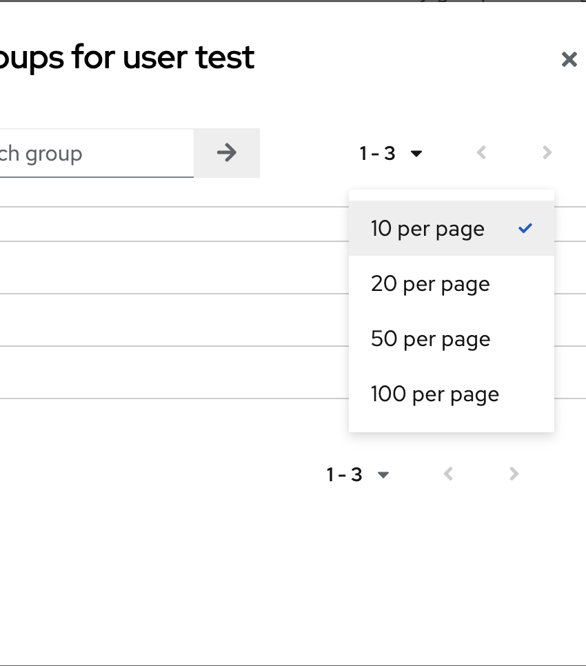 Join group screen does not respect pagination settings without filters · Issue #23707 · keycloak ...