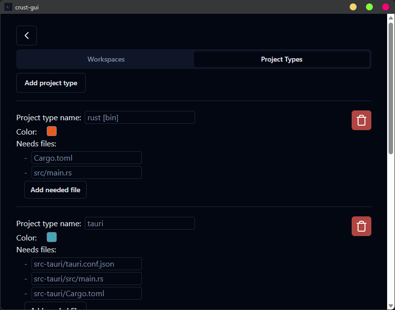GitHub - CubesCoders/crust-gui: Project manager written in rust