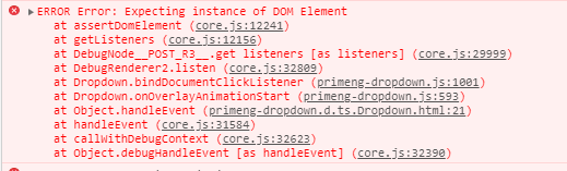 ERROR Error: Expecting instance of DOM Element Component: Title · Issue #7320 · primefaces ...
