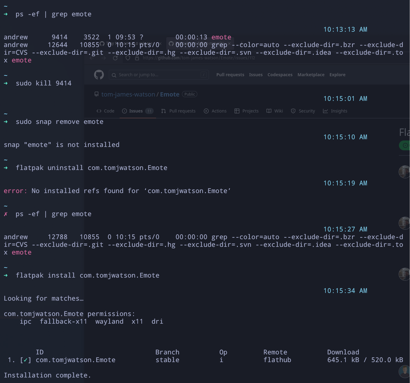 Flatpak Can Fail To Run With Error About Db Path · Issue 112 · Tom James Watsonemote · Github