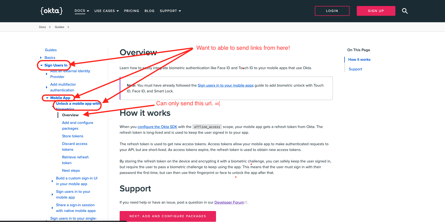 Feature Add Hyperlink For Our Guides Documenation · Issue 1753 · Oktaokta Developer Docs