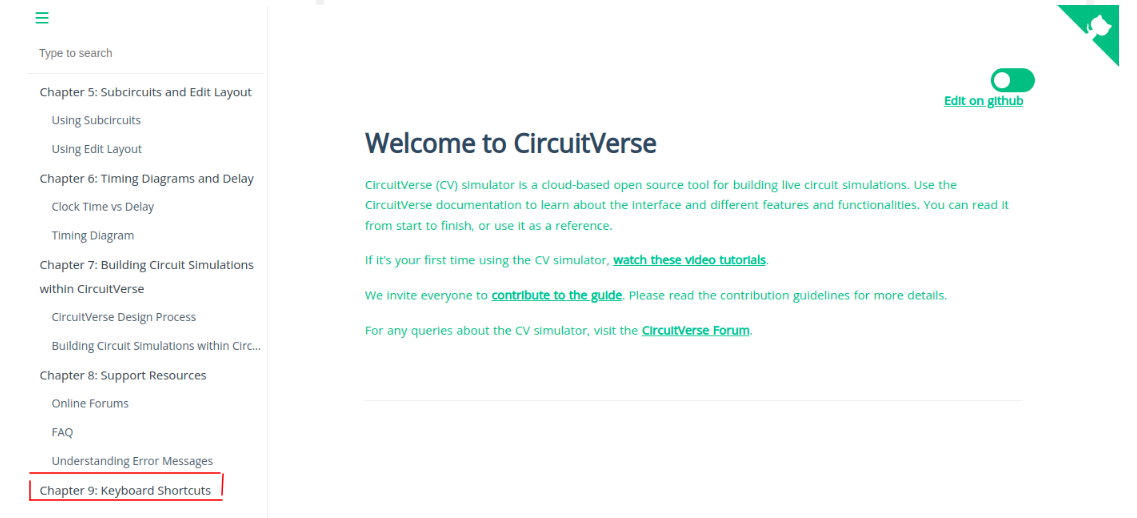 Add keyboard shortcuts docs · Issue #2981 · CircuitVerse/CircuitVerse · GitHub