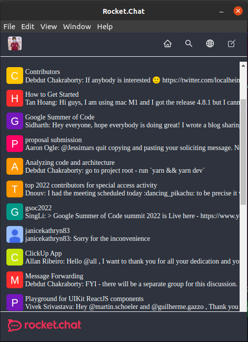 Implement Chats List by ahmedibrahim404 · Pull Request #3 · RocketChat/SlimDesktopApp · GitHub