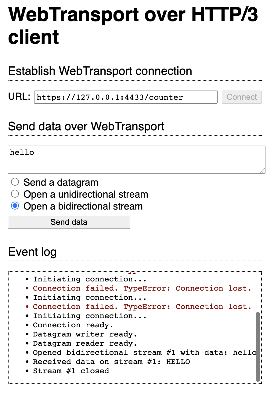 WebTransport Support · Issue #3191 · quic-go/quic-go · GitHub