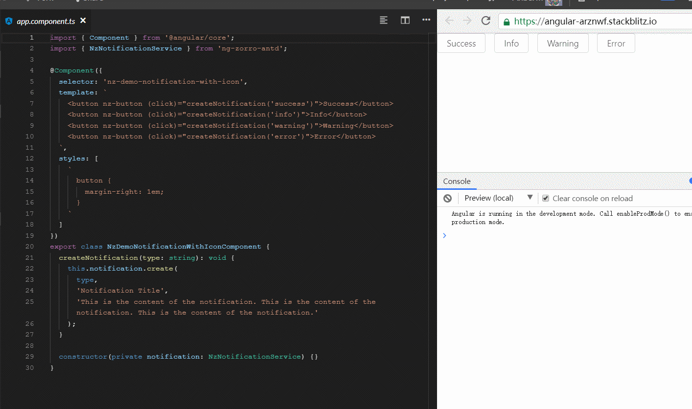 NzNotificationService hmr模式出错 · Issue #3915 · NG-ZORRO/ng-zorro-antd · GitHub