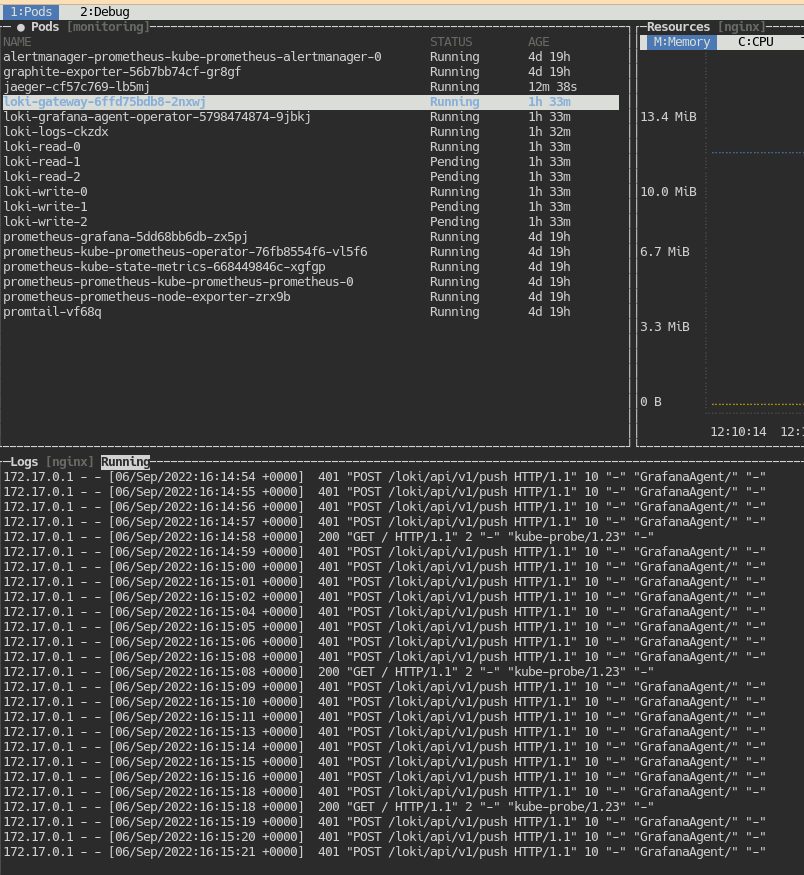minikube provisioning : loki logs are not showing up in the grafana explorer · Issue #189 ...