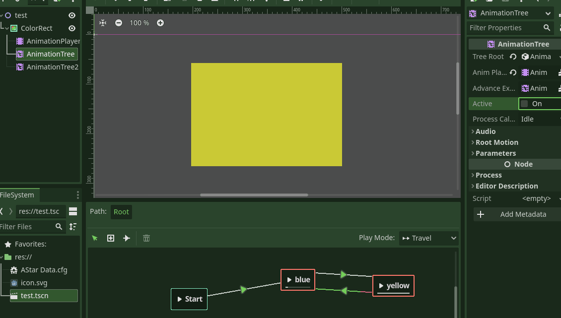 Every AnimationNodeStateMachine using the same animation player before the last in the order of ...