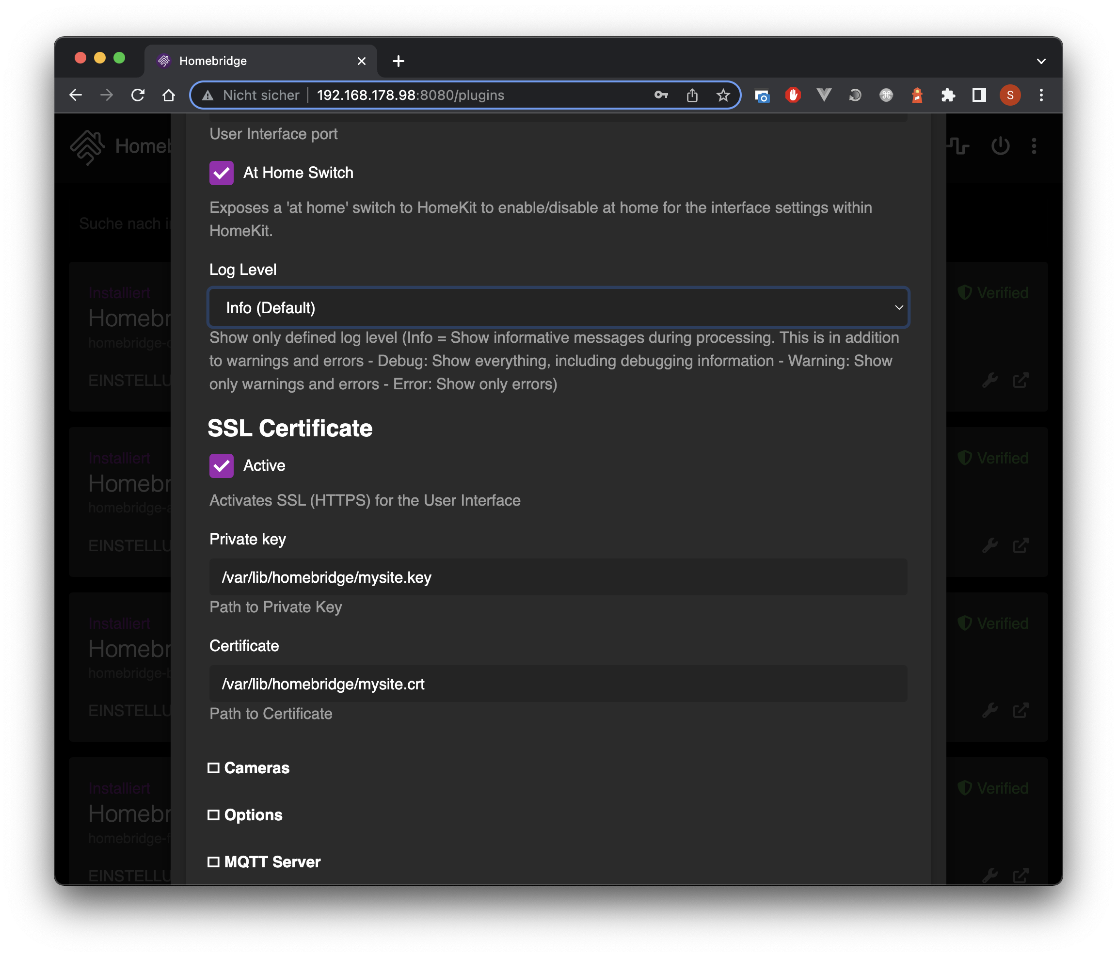 Logging is quite verbose.. is there a way to only show errors? · Issue #416 · seydx/homebridge ...