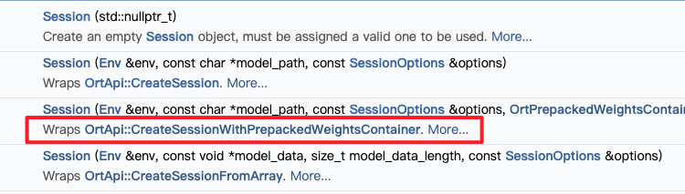 Ort::Session has no "FromArrayWithPrepackedWeightsContainer" interface · Issue #12285 ...