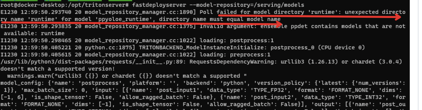 cpu 服务部署 如何运行容器启动容器 · Issue #987 · PaddlePaddle/FastDeploy · GitHub