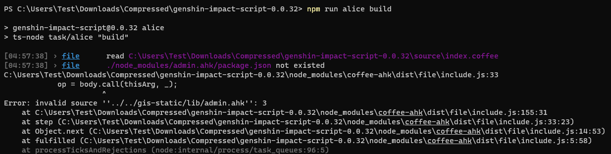 请大神指导怎么编译 · Issue #86 · phonowell/genshin-impact-script · GitHub