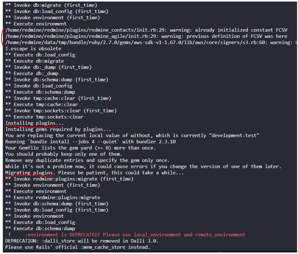 Lossing the plugins after update to 4.2.5 · Issue #499 · sameersbn/docker-redmine · GitHub