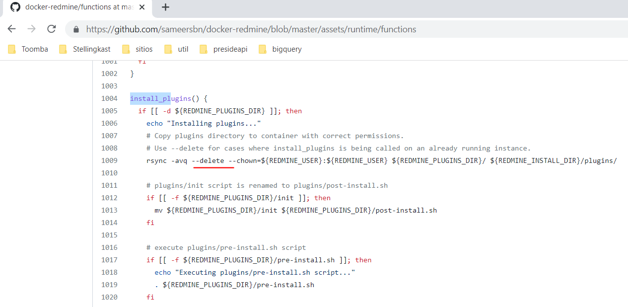 Lossing the plugins after update to 4.2.5 · Issue #499 · sameersbn/docker-redmine · GitHub