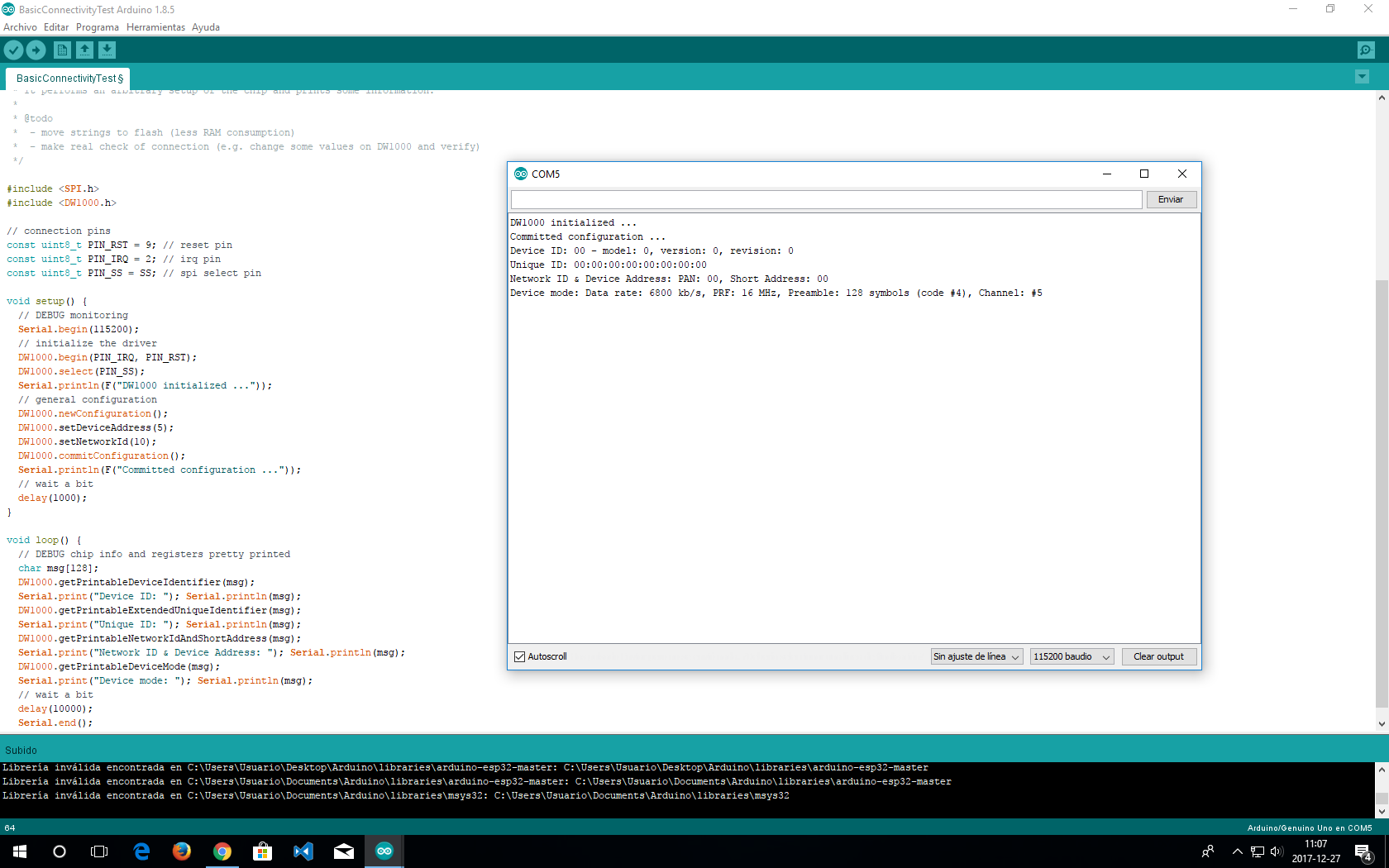 library copying error · Issue #249 · thotro/arduino-dw1000 · GitHub