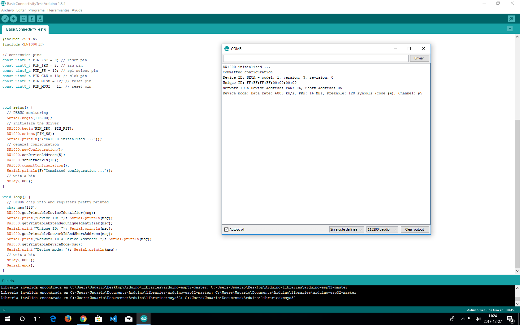 library copying error · Issue #249 · thotro/arduino-dw1000 · GitHub