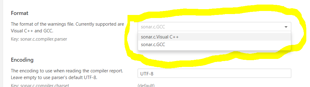 C Compiler Parser Cannot Feed The Data Into Sonar Details Java