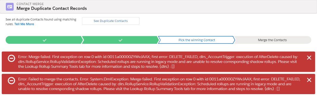 NPSP Contact Merge throwing error related to shadow records · Issue #963 · SFDO-Community ...