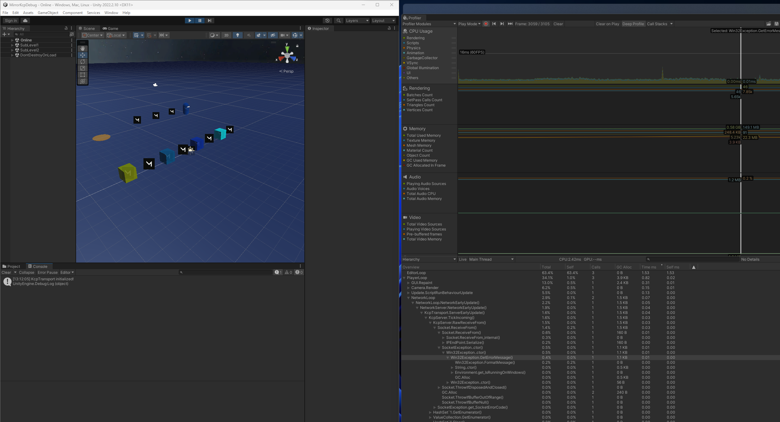 tony kcp bug onerror piles up · Issue #3413 · MirrorNetworking/Mirror · GitHub