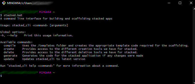 'stacked' is not recognized as an internal or external command. · Issue #829 · Stacked-Org ...