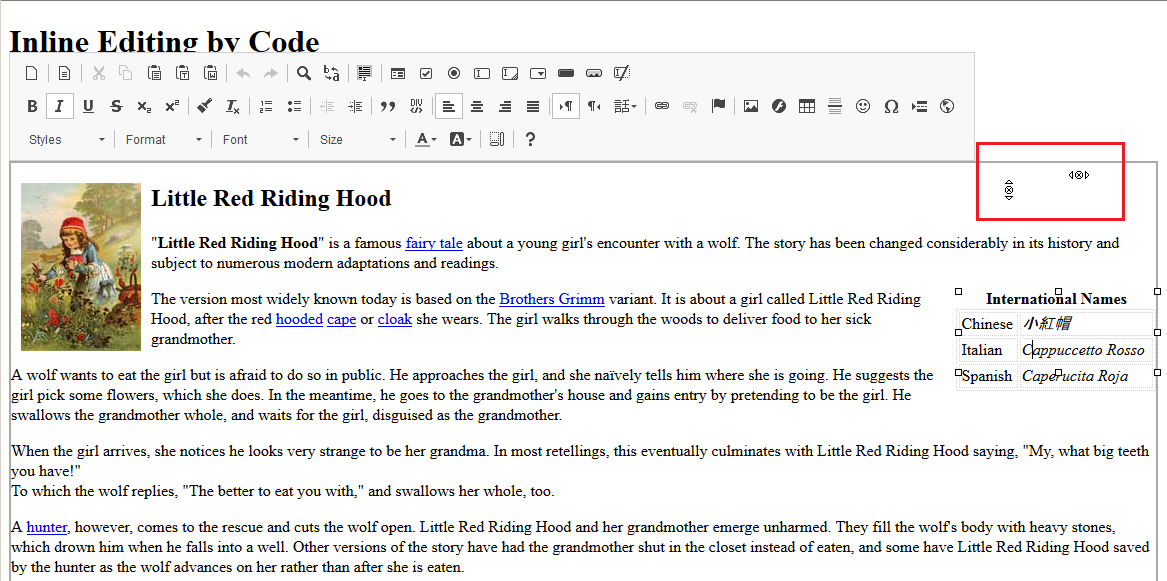 Tableresize buttons in inline plugin have wrong position · Issue #1333 · ckeditor/ckeditor4 · GitHub