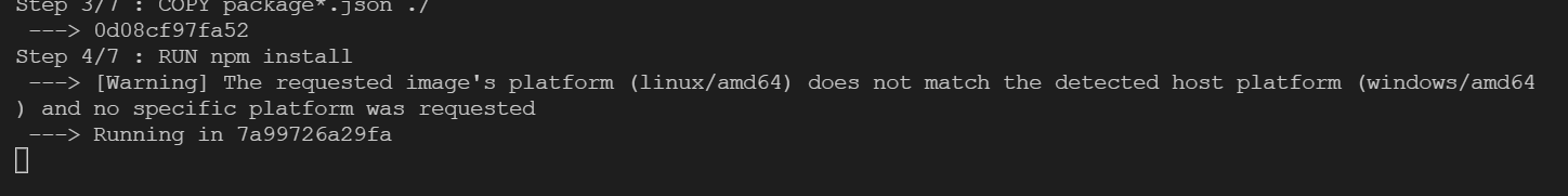 Mecking Is The Container Running Correctly Just With A Warning Or Is It Crashing And Or Using