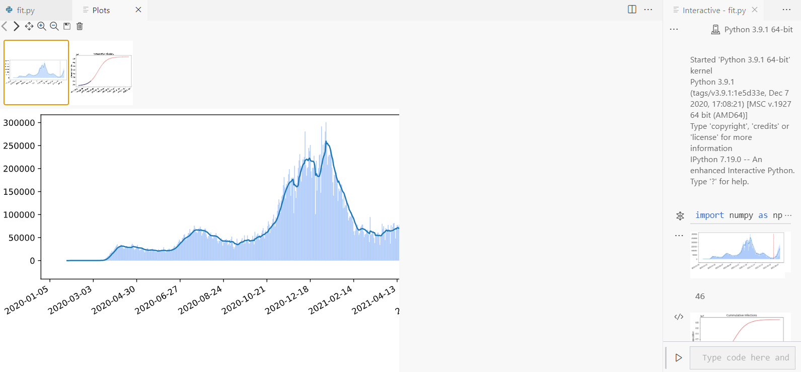 Wide image truncated after double-click plots tab in left-right split ...