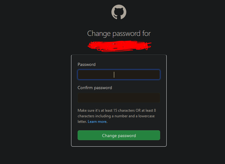 github login page and reset password, unable to see text due to same dark color · Issue #5534 ...