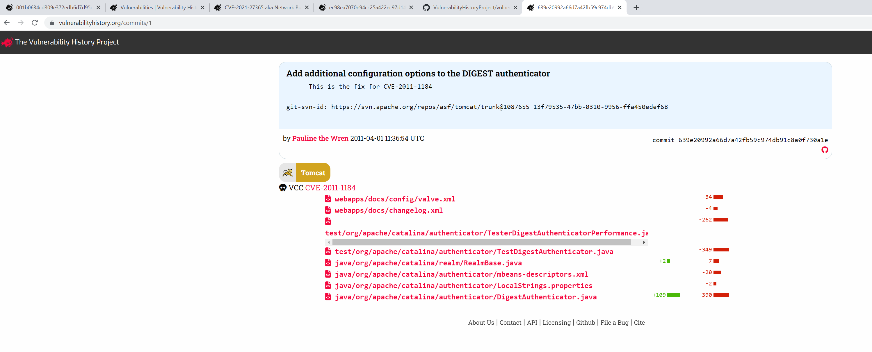 PK Link in commits/1 · Issue #1007 · VulnerabilityHistoryProject ...