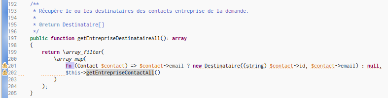 Short arrow closure syntax gives warnings with function args · Issue #73 · eclipse-pdt/pdt · GitHub